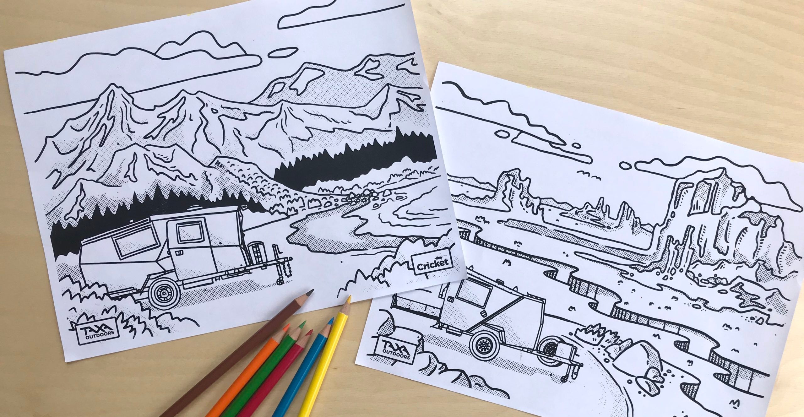 Out Is In Coloring Book – TAXA Outdoors